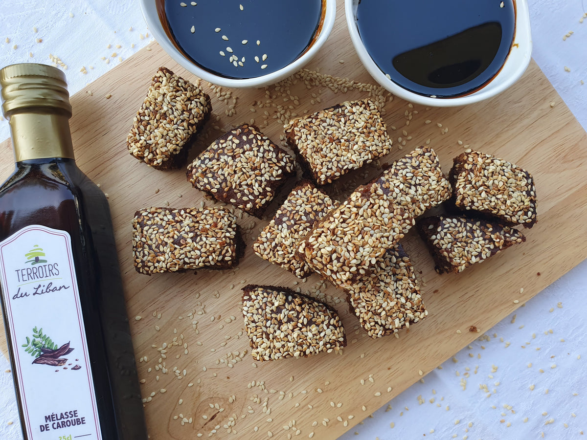 Sfouf, Lebanese Cake with Carob Molasses – Terroirs du Liban